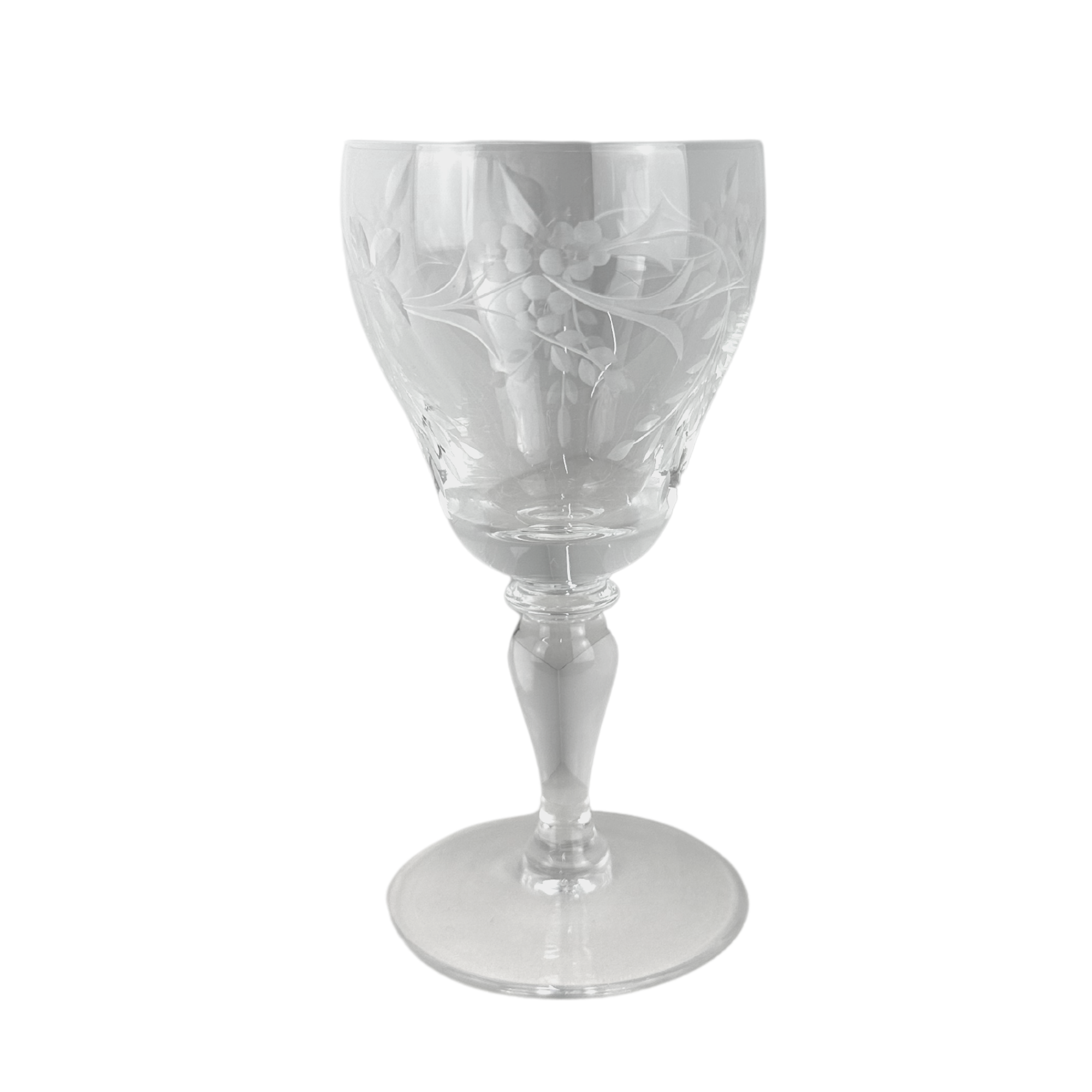 Kusak Crystal 'Kathleen', Low Claret- Set of 2 – Lily's Vintage Finds